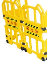 China Yellow Elevator Spare Parts 7.5KGS Lift Safety Barrier HDPE Made YF SM4P for sale