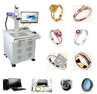 China Sterling Silver Fiber Laser Engraving Machine 18K 24K Jewelry Gold For Metal for sale