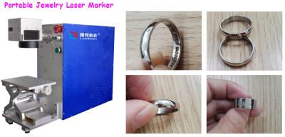 China Small Volume Portable Laser Marking Machine For Ear Ring / Gold Bracelet Bangle for sale