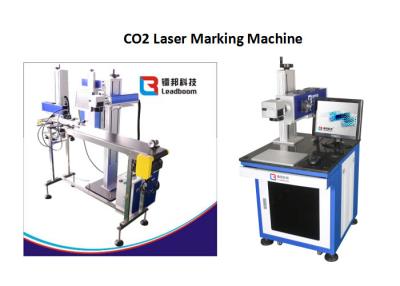China Food Package CO2 Laser Marking Machine Plastic Paper Sticker Box Cardboard Print for sale
