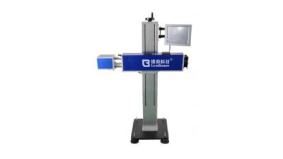 China Full Automatically Portable Fiber Laser Marking Machine On Wood , Fruits Fast Speed for sale