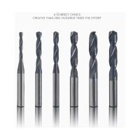 China Carbide Incoolant Drills HRC65 Black Coating for sale