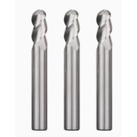 China Carbide Ball Nose End Mill 3 Flute Polished for sale
