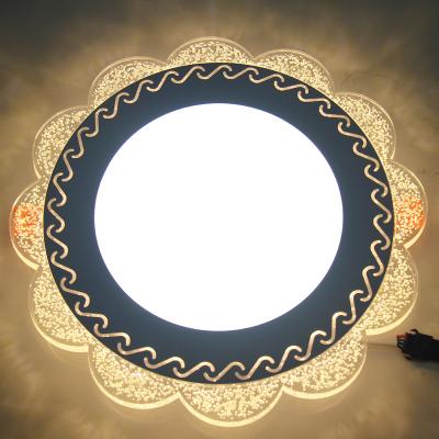 China OEM ODM Flat Panel LED Lights RGB Glass Flower Bubble Design for sale