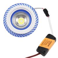 China Coloful Glass 6W 9W Flat Panel LED Lights High Rendering SMD2835 for sale