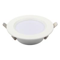 China Round Aluminum Plastic Trimless Fire Rated Led Downlight OEM  4000K for sale