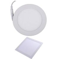 China Indoor Recessed 6W Flat Panel LED Lights Frameless Aluminium Housing for sale