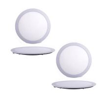China Indoor Recessed 6W Flat Panel LED Lights Frameless Aluminium Housing for sale