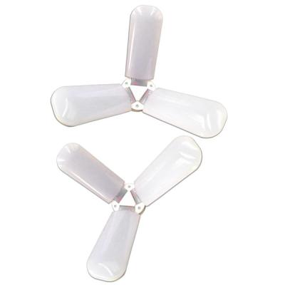 China AC 85-265V LED Three Leaf Lamp , Ultraportable Fan Blade LED Light for sale
