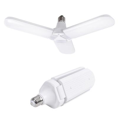 China Deformable 65W Fan 4 Blade LED Light 360 Degree Anti Glare For Garage for sale