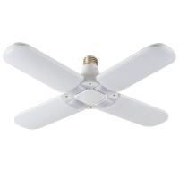 China Deformable 65W Fan 4 Blade LED Light 360 Degree Anti Glare For Garage for sale