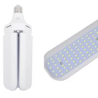 China Deformable 65W Fan 4 Blade LED Light 360 Degree Anti Glare For Garage for sale