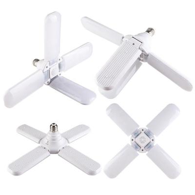 China 160V-265V Folding Fan Blade LED Lights 65W Aluminum Plastic Material for sale