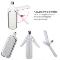 China Deformable Foldable Blade LED Lights Bulb 3 Leaves 83.5x78x240mm for sale