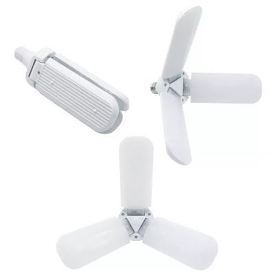 China Deformable Foldable Blade LED Lights Bulb 3 Leaves 83.5x78x240mm for sale