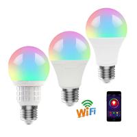 China Multicolor ABS Smart WIFI RGB LED Bulb With Remote DC 6V 10W for sale