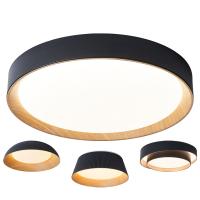 China Dimmable IP20 Indoor LED Ceiling Lights Wooden Frame Anti Glare for sale