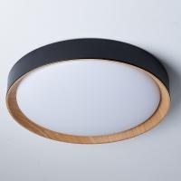 China Dimmable IP20 Indoor LED Ceiling Lights Wooden Frame Anti Glare for sale