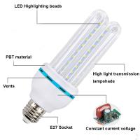 China Stable Multichip 12 Watt LED Corn Light , Glass Dimmable Corn Cob LED Bulb for sale