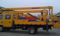 China Operating Radius 7.6m Boom Lift Truck XZJ5067JGK Horizontal Reaches Up To 18 Meters for sale