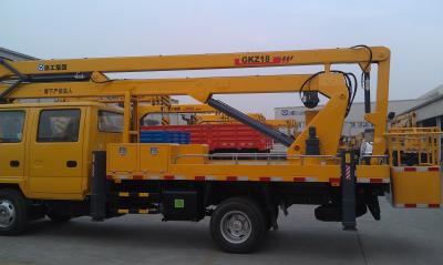 China Operating Radius 7.6m Boom Lift Truck XZJ5067JGK Horizontal Reaches Up To 18 Meters for sale