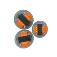 China 2.5V Dia 136mm Solar Road Marker 57 Ton Weight Resistance Solar Underground Light for sale