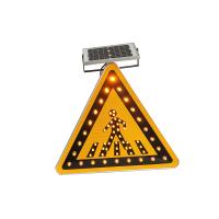 China Triangle Traffic Solar LED Sign IP65 6.6Ah Lithium Battery With Aluminum Board for sale