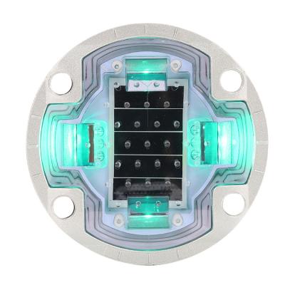 China Aluminum Round Flashing Underground Solar Road Stud For Mark Zones In Road Traffic for sale