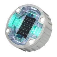 China Aluminum Round Flashing Underground Solar Road Stud For Mark Zones In Road Traffic for sale