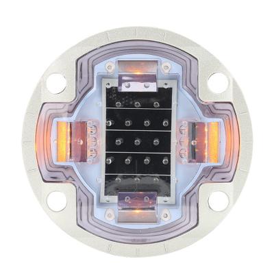 China Aluminum Round Flashing Solar Road Marker Underground For Hazards Safety for sale