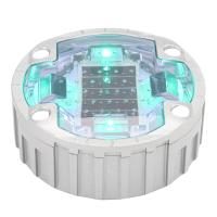 China Aluminum Round Flashing Solar Road Marker Underground For Hazards Safety for sale