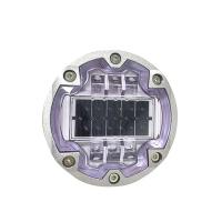 China Aluminium Shell Solar Powered Road Studs IP68 Embedded With 6 Screws for sale