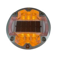 China Waterproof Inground Solar Powered Road Studs Aluminum Casing With 6 Screws for sale