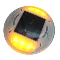 China Wireless CE Approval Dia 120mm Amber Reflective Studs On Roads for sale