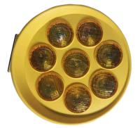 China High Visibility IP65 Dia. 400mm Solar Blinker Light , Traffic Warning Light for sale