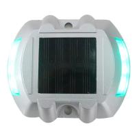 China RoHS Approve White Horseshoe Shaped Solar Road Stud Light , Solar Dock Post Lights for sale