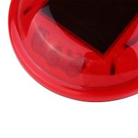 China Red 8000mcd Dia 120mm PC Solar Powered Road Studs For Road Edge for sale
