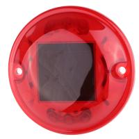 China Red 8000mcd Dia 120mm PC Solar Powered Road Studs For Road Edge for sale