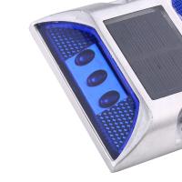 China Aluminum Square Flashing 5000mcd IP68 Blue Road Markers OEM for sale