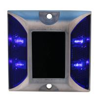 China Aluminum 1.2V 600MAH Solar Road Stud Light , Blue Reflective Road Markers for sale