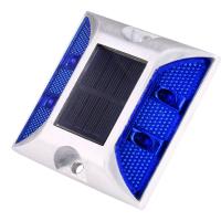 China Aluminum 1.2V 600MAH Solar Road Stud Light , Blue Reflective Road Markers for sale