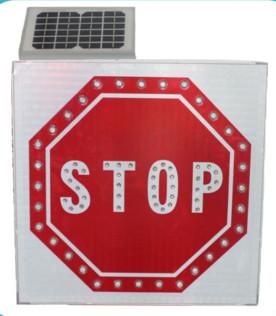 China IP55 Waterproof CE Approvel Solar Powered LED Flashing Lights Octagon for sale