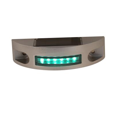 China Green 137mm 5000mcd Solar Powered Road Studs For Guard Bar for sale