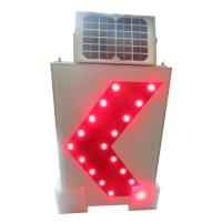 China 3W 18V Monocystalline Solar Panel Chevron Road Sign LED Blinking for sale