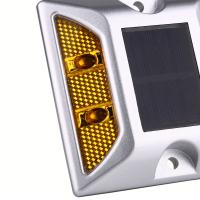 China Steady Lighting Aluminum 115mm Solar Powered Road Studs With CE for sale