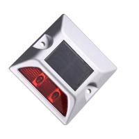 China Red Blinking 8000mcd 800 Meters Solar Road Stud Light For Pavement for sale