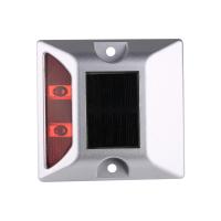 China Red Blinking 8000mcd 800 Meters Solar Road Stud Light For Pavement for sale