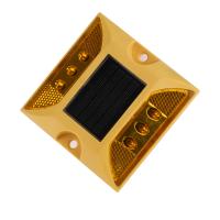 China Golden 105mm IP68 Waterproof Solar Powered Cats Eyes For Driveways for sale