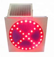 China Square Flashing 600mm 12V Solar Powered Road Signs For Intersecion for sale