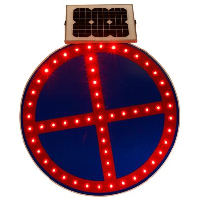 China Waterproof 7.4V 5AH Solar Powered Street Signs No Stopping for sale